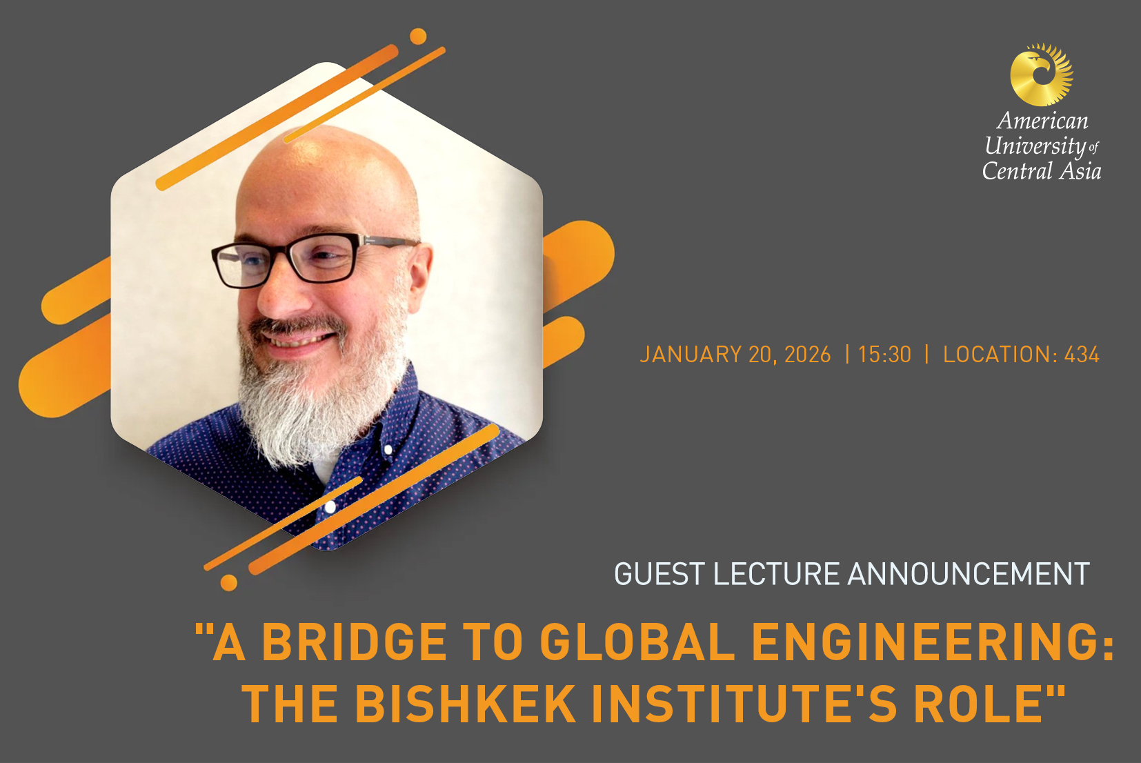 GUEST LECTURE ANNOUNCEMENT