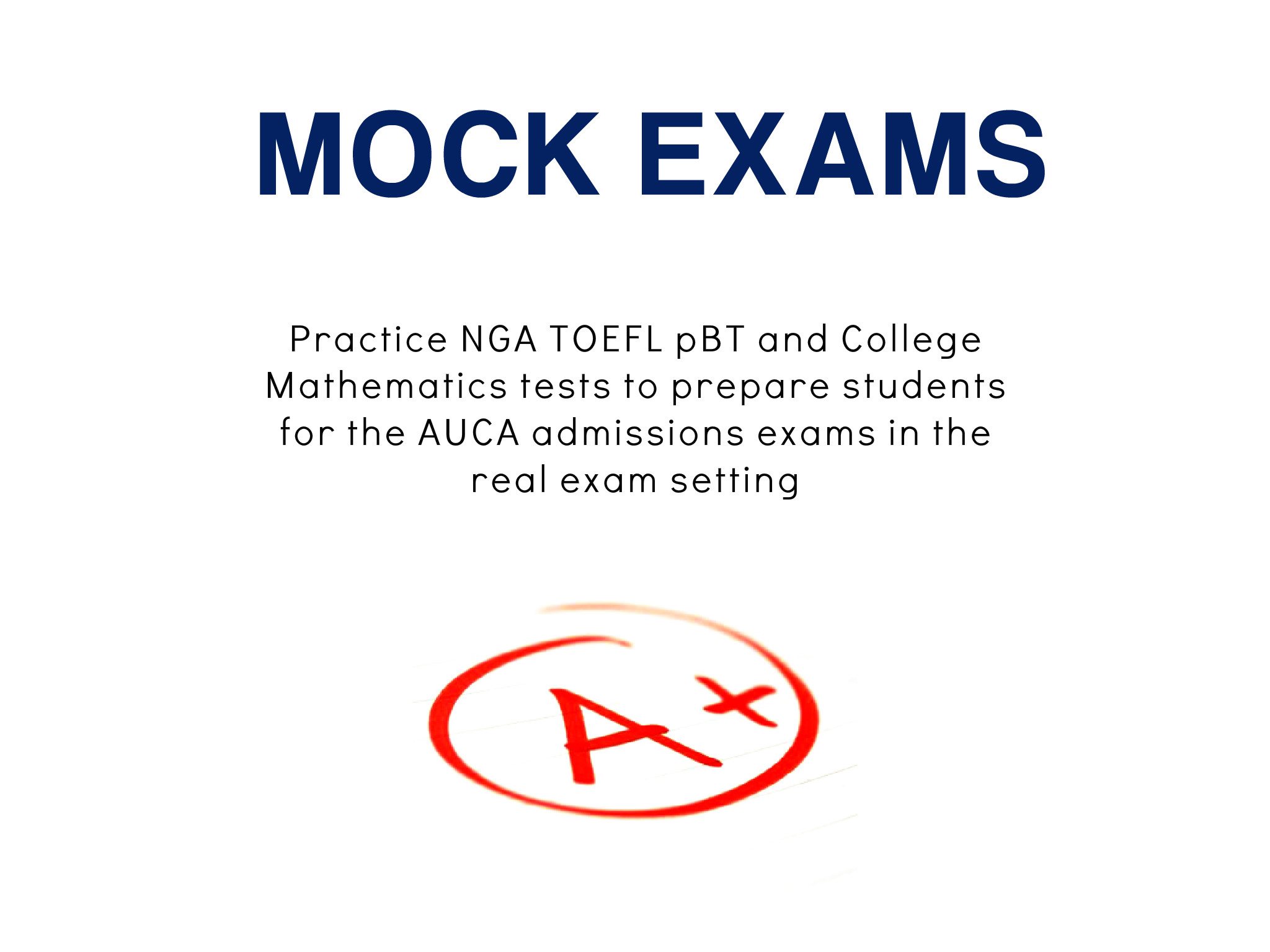 American University of Central Asia - AUCA - MOCK Exams