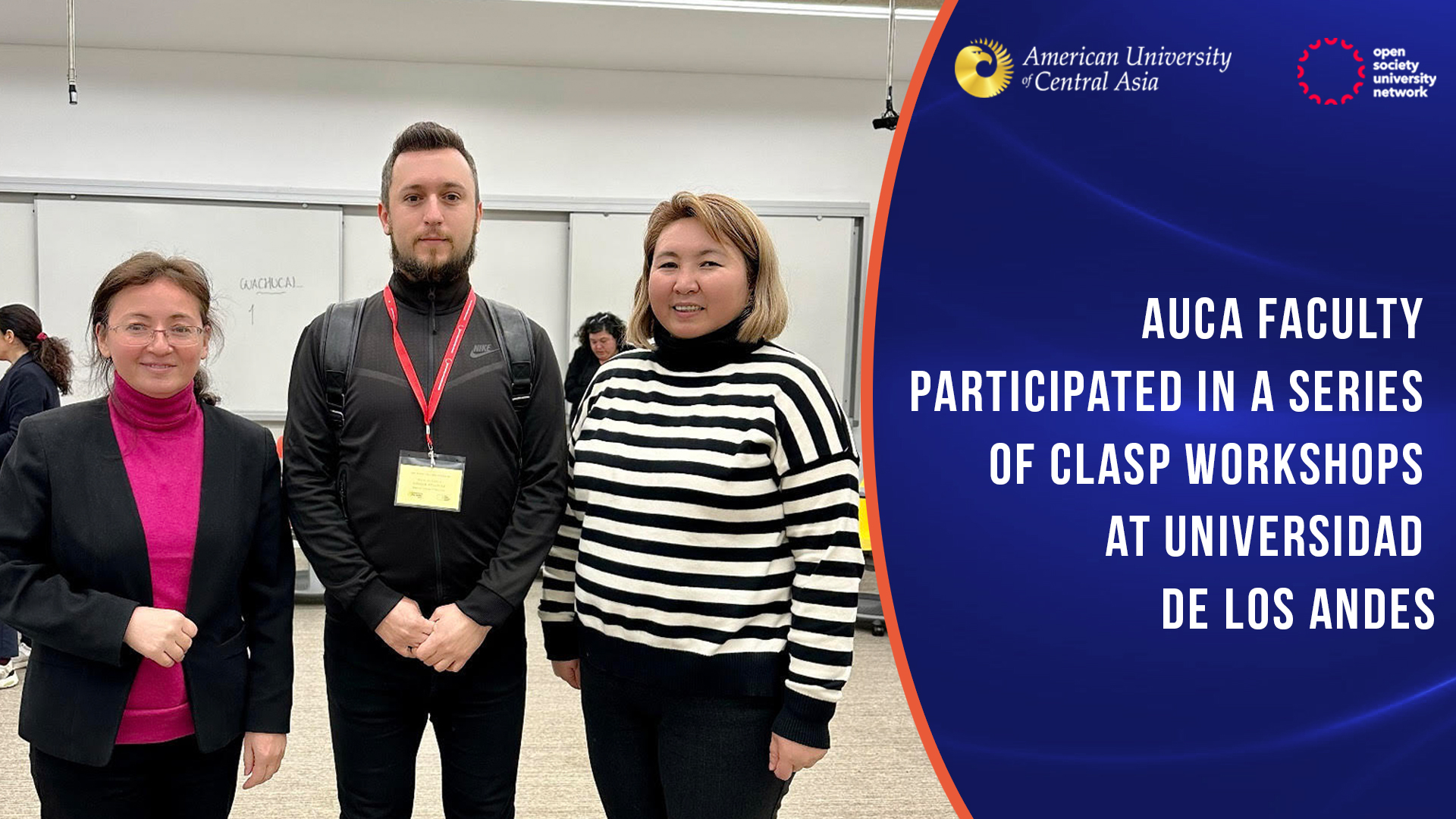 AUCA faculty participated in a series of CLASP workshops at Universidad ...