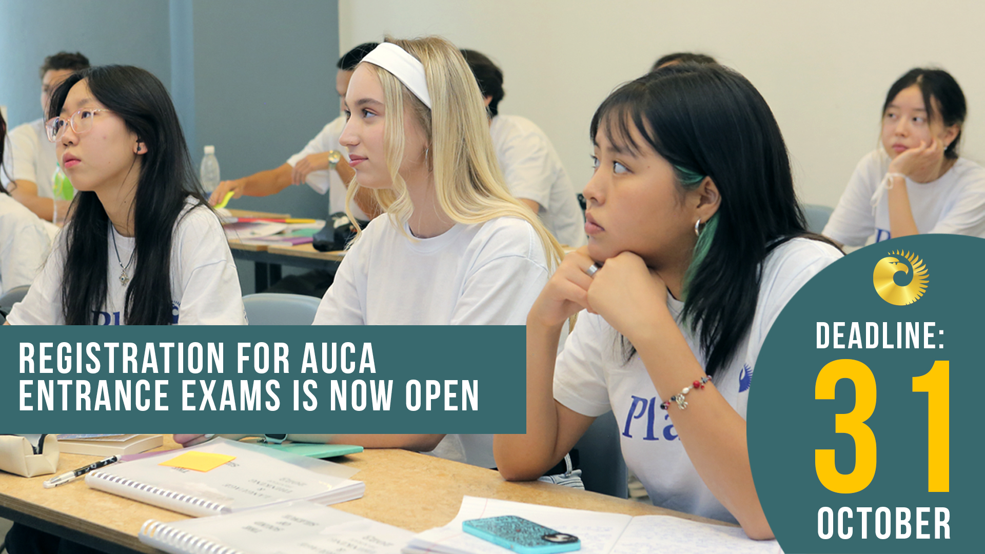 Registration for AUCA Entrance Exams is now open!
