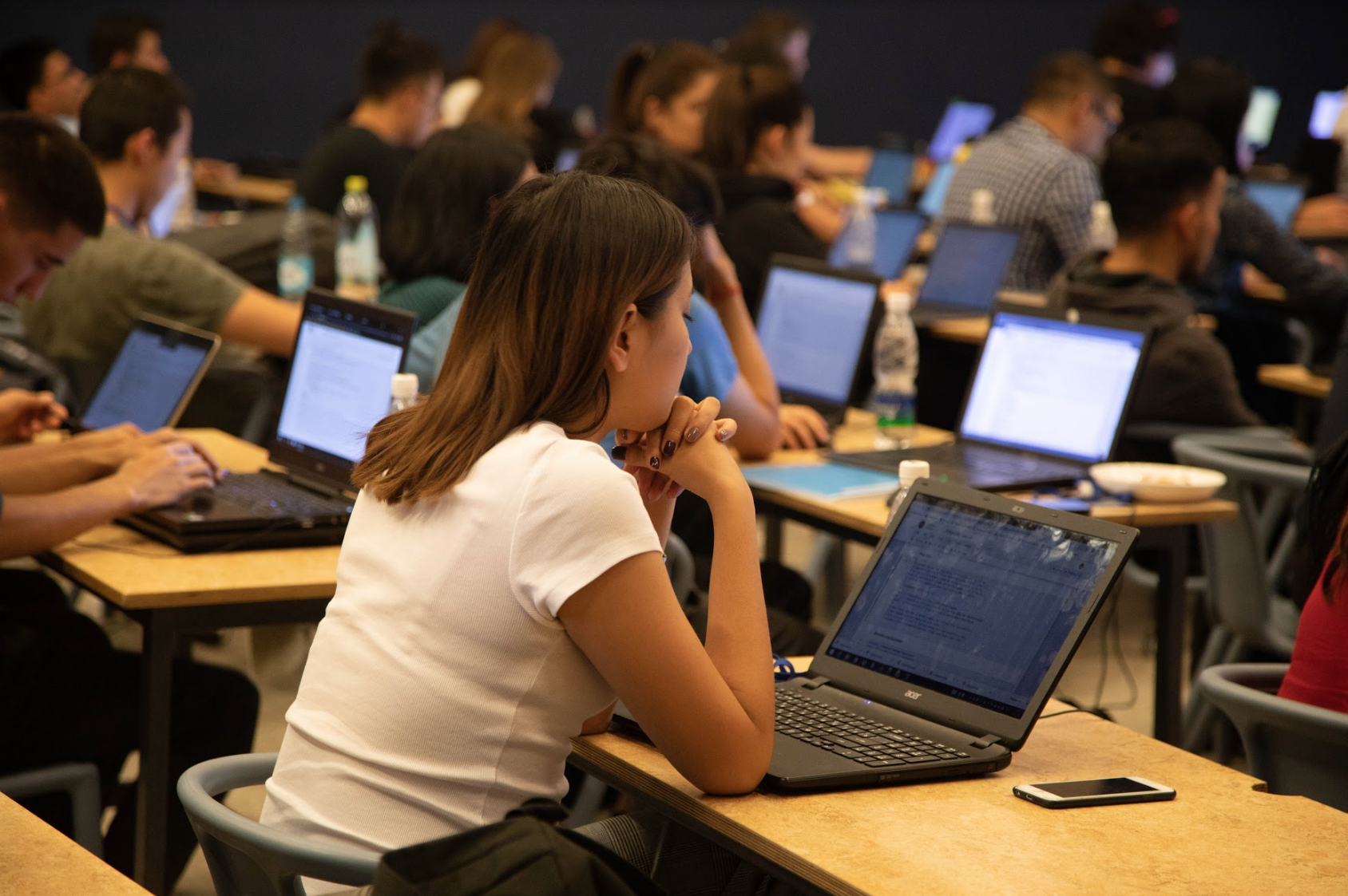 Dean of the School of Engineering at Stanford University conducts an ...